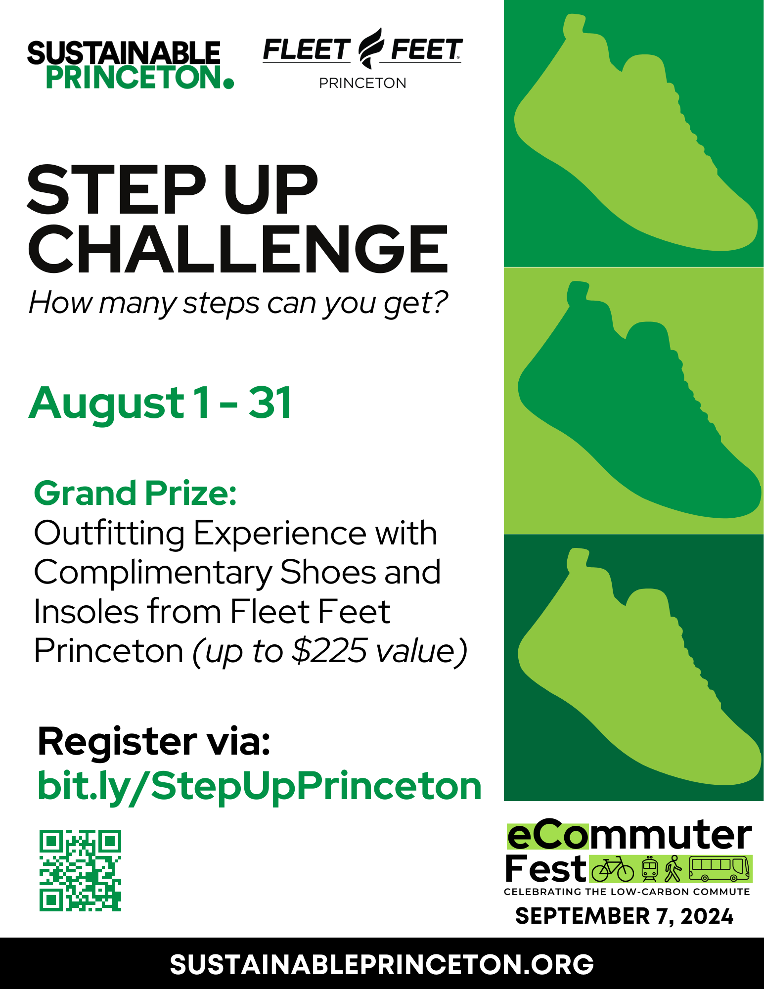 Sustainable Princeton August StepUp Challenge - Fleet Feet Princeton