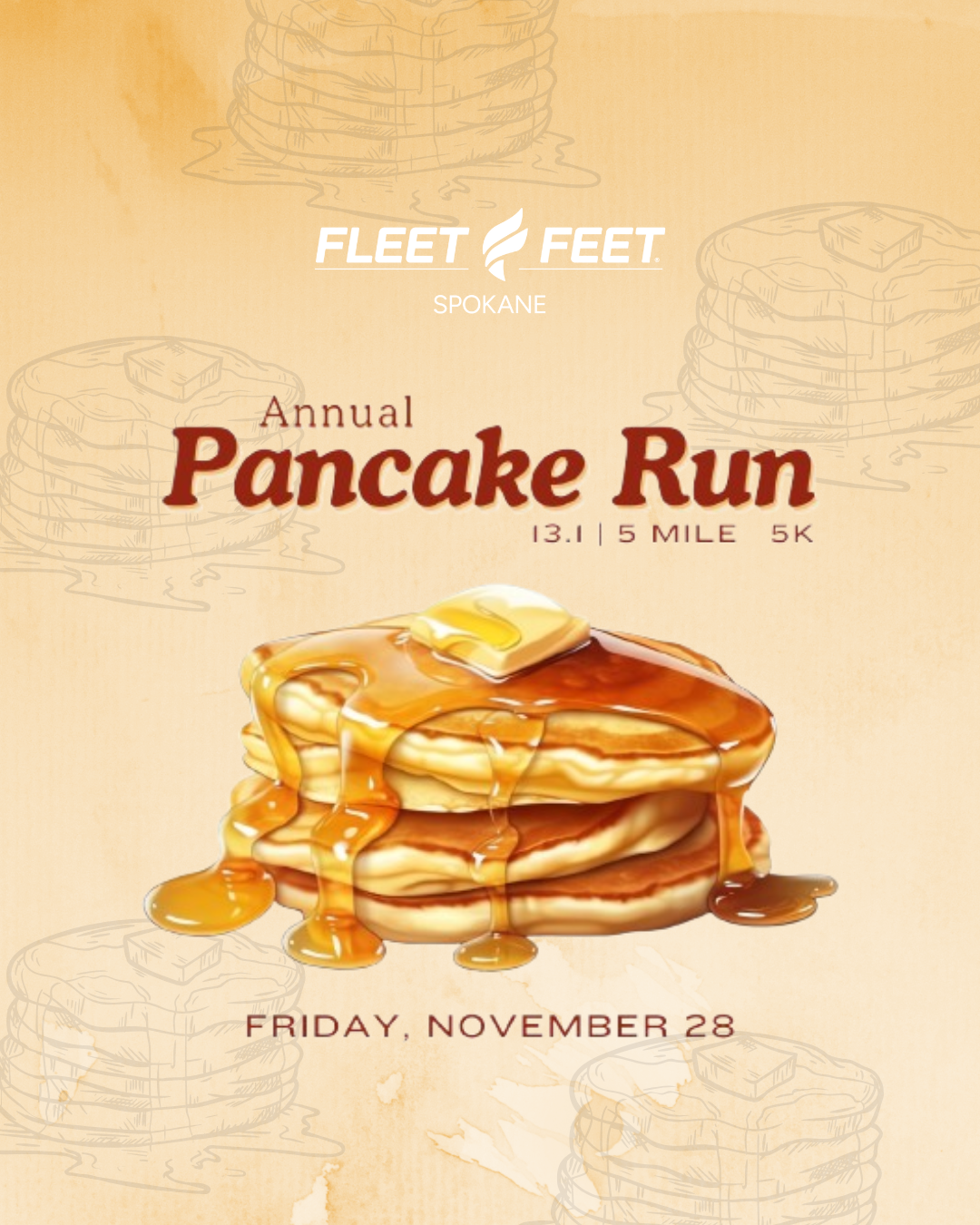 Annual Black Friday Pancake Run - Fleet Feet Spokane