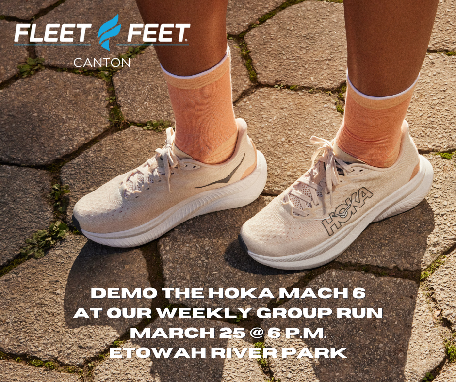 Hoka Mach 6 & Arahi Demo at the Weekly Group Run - Fleet Feet Canton