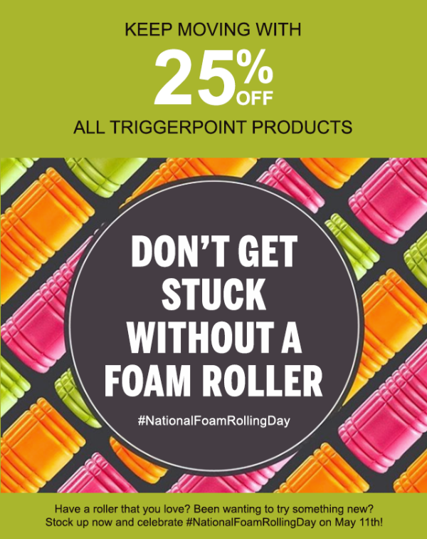 National Foam Rolling Day is May 11th!