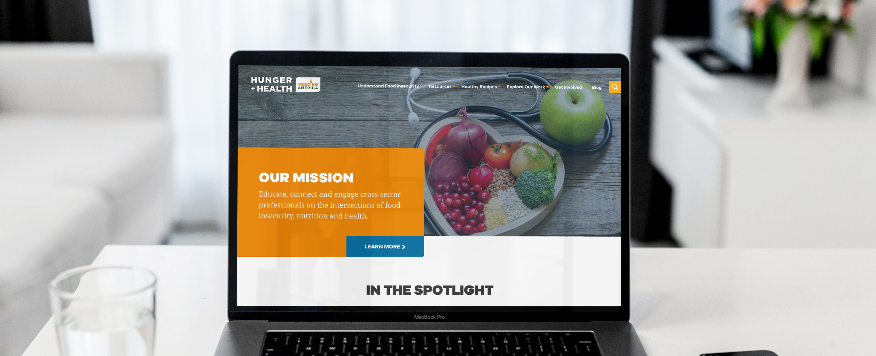 Feeding America: Hunger + Health Nonprofit Website