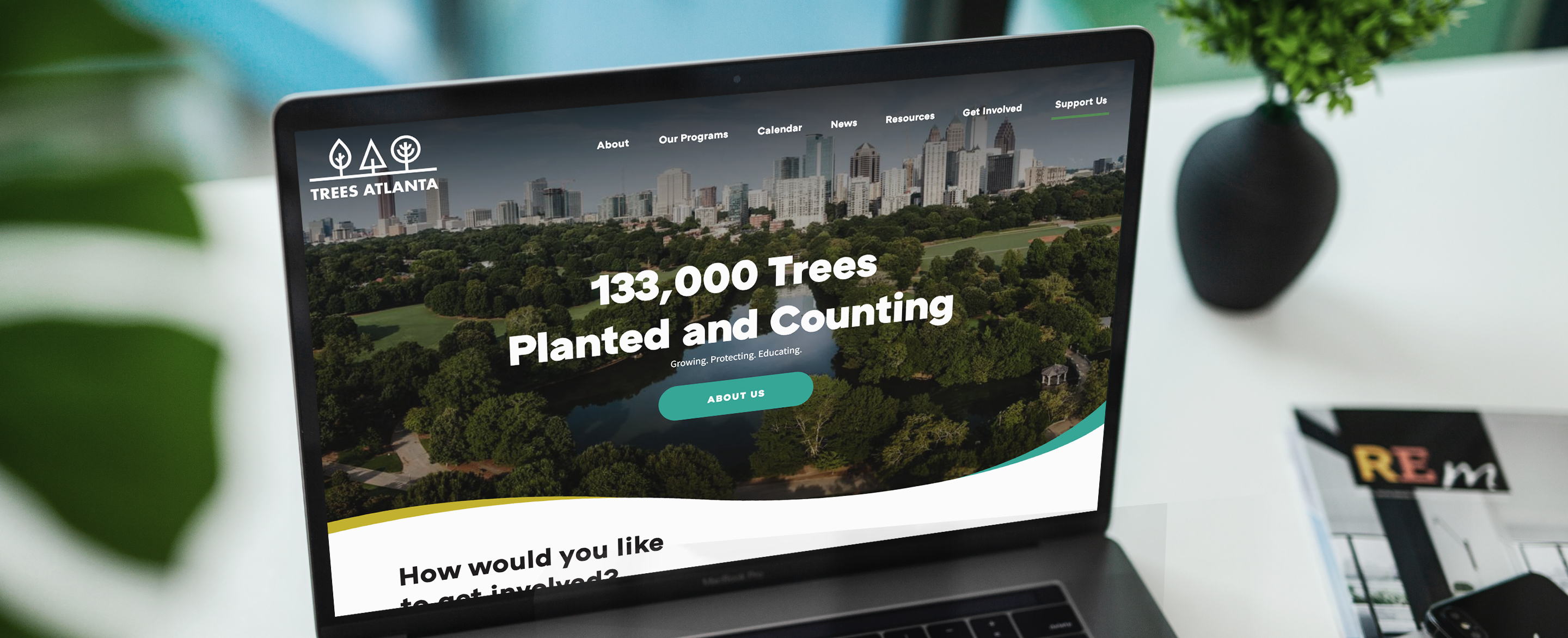 Trees Atlanta Environmental Non-Profit Website
