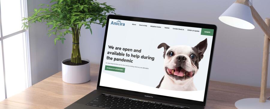 Anicira Veterinary Center Nonprofit Website Design